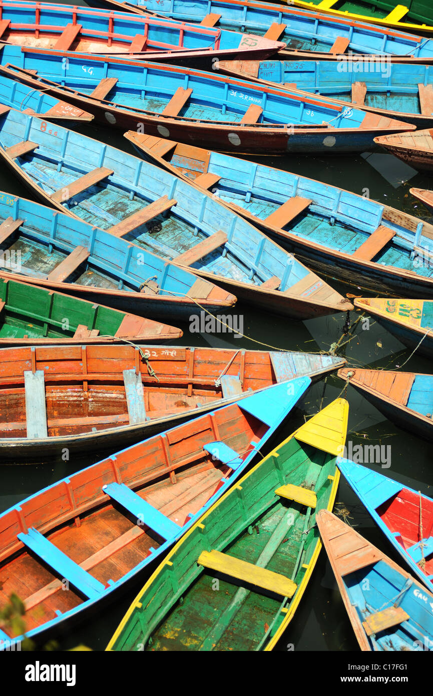 Colorful tour boats Stock Photo - Alamy