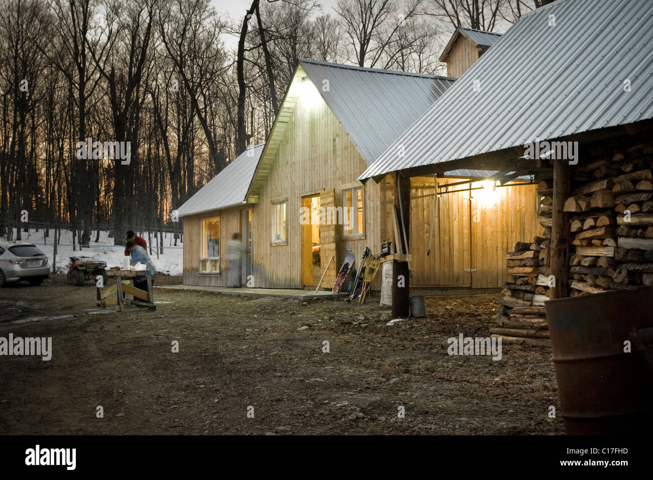 Sugar shack, Beauce, Quebec, Canada Stock Photo - Alamy