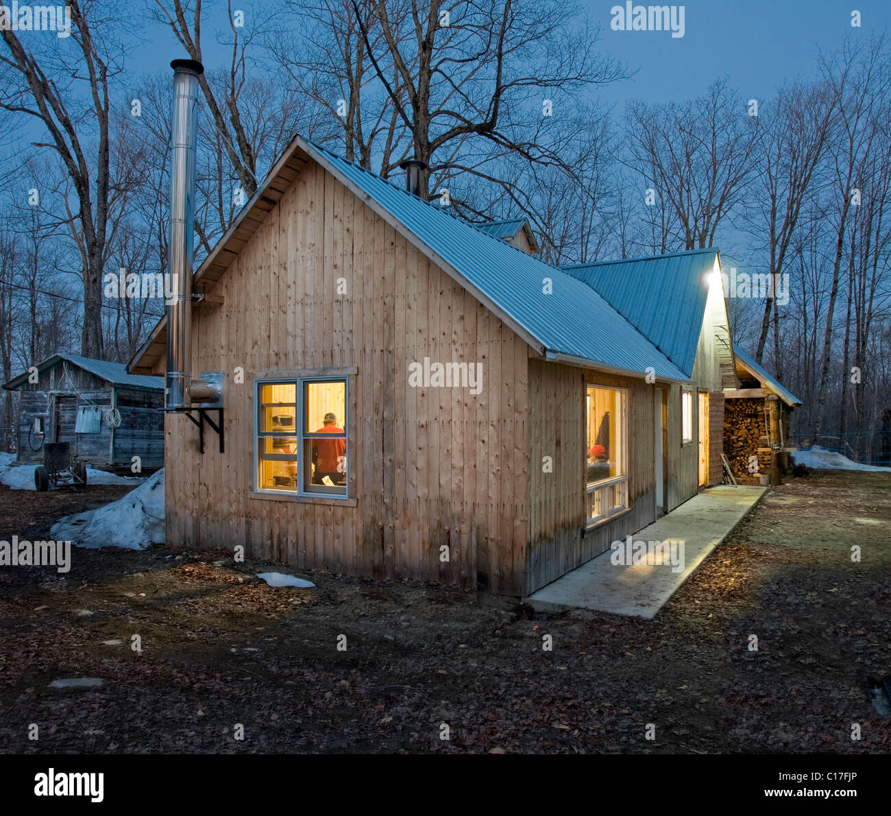 Sugar shack, Beauce, Quebec, Canada Stock Photo - Alamy