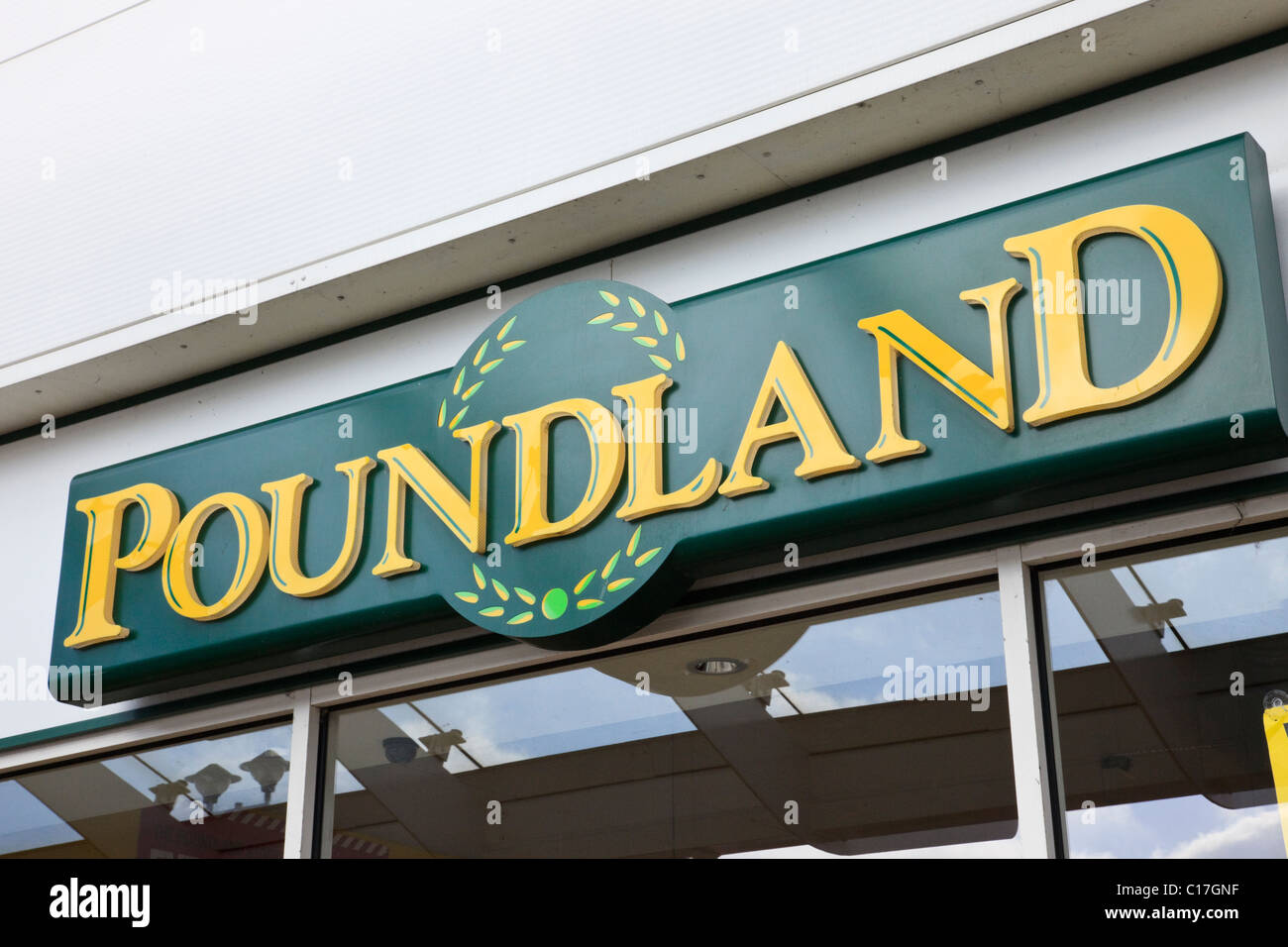 Poundland shop sells everything for £1. UK, Great Britain Stock Photo ...