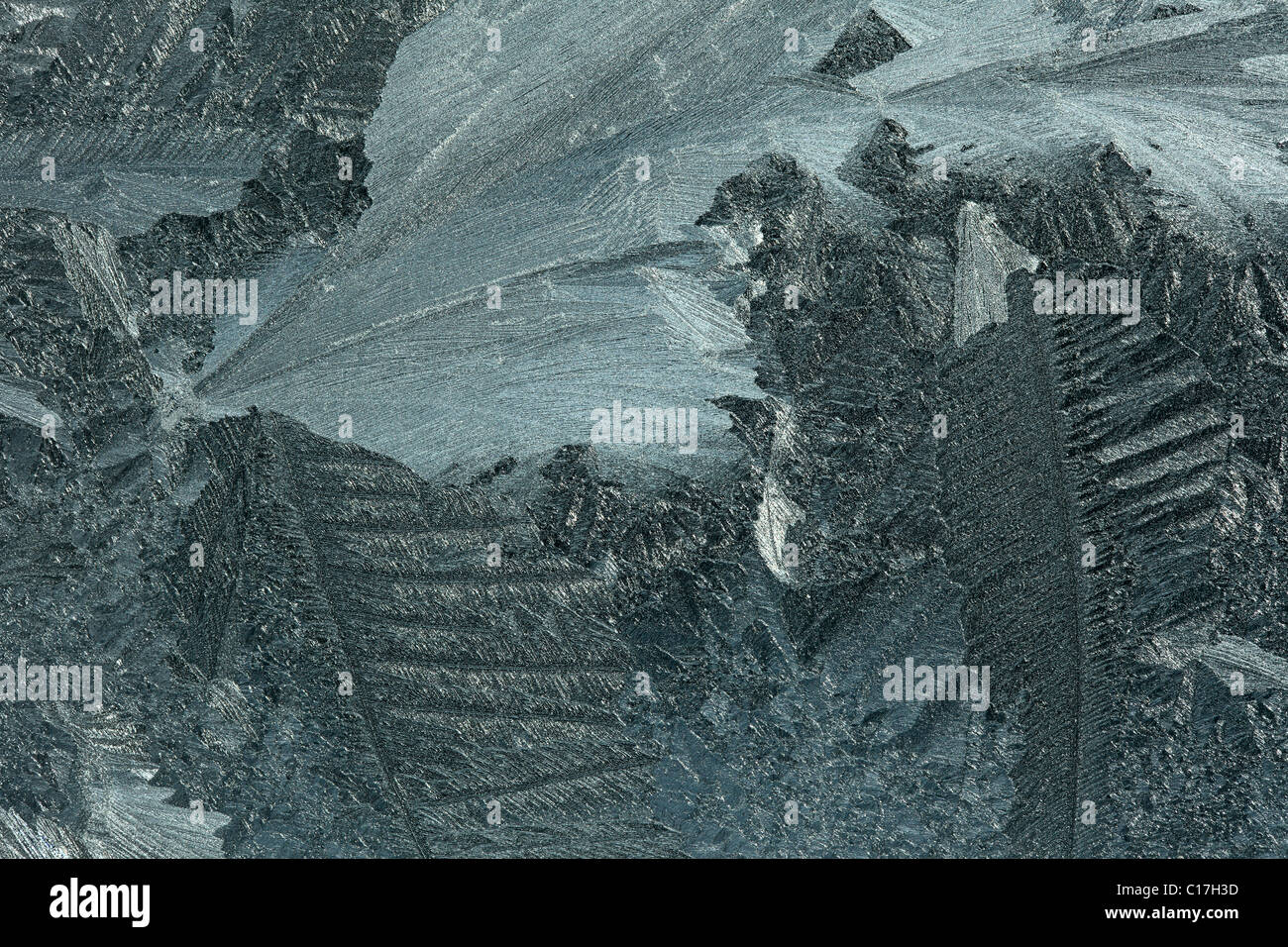Abstract frost pattern on a windowpane Stock Photo - Alamy