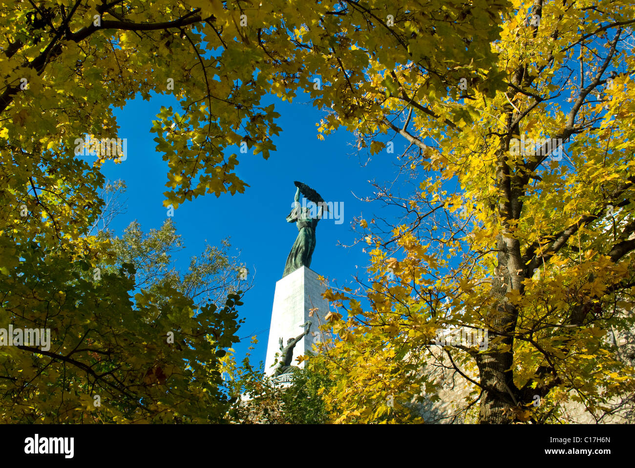Gellert Statue on Gellert Hill Budapest Stock Photo - Alamy
