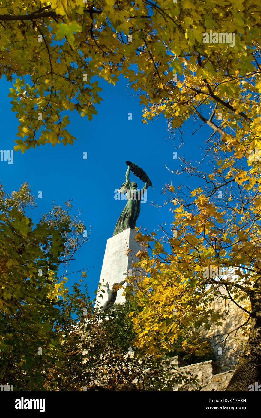 Gellert Statue on Gellert Hill Budapest Stock Photo - Alamy