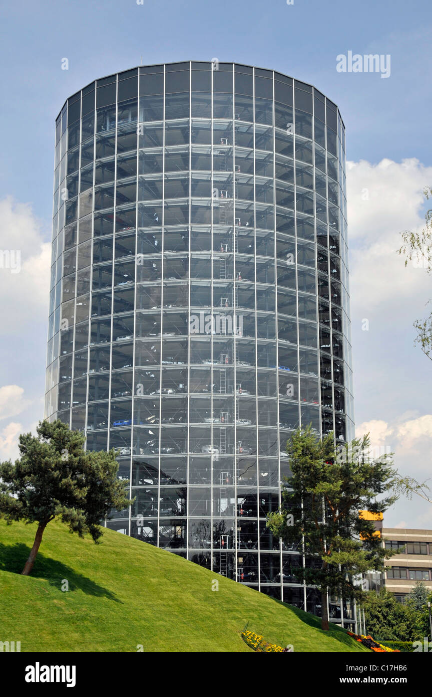 Autoturm Tower, Autostadt, car museum, Wolfsburg, Lower Saxony, Germany ...