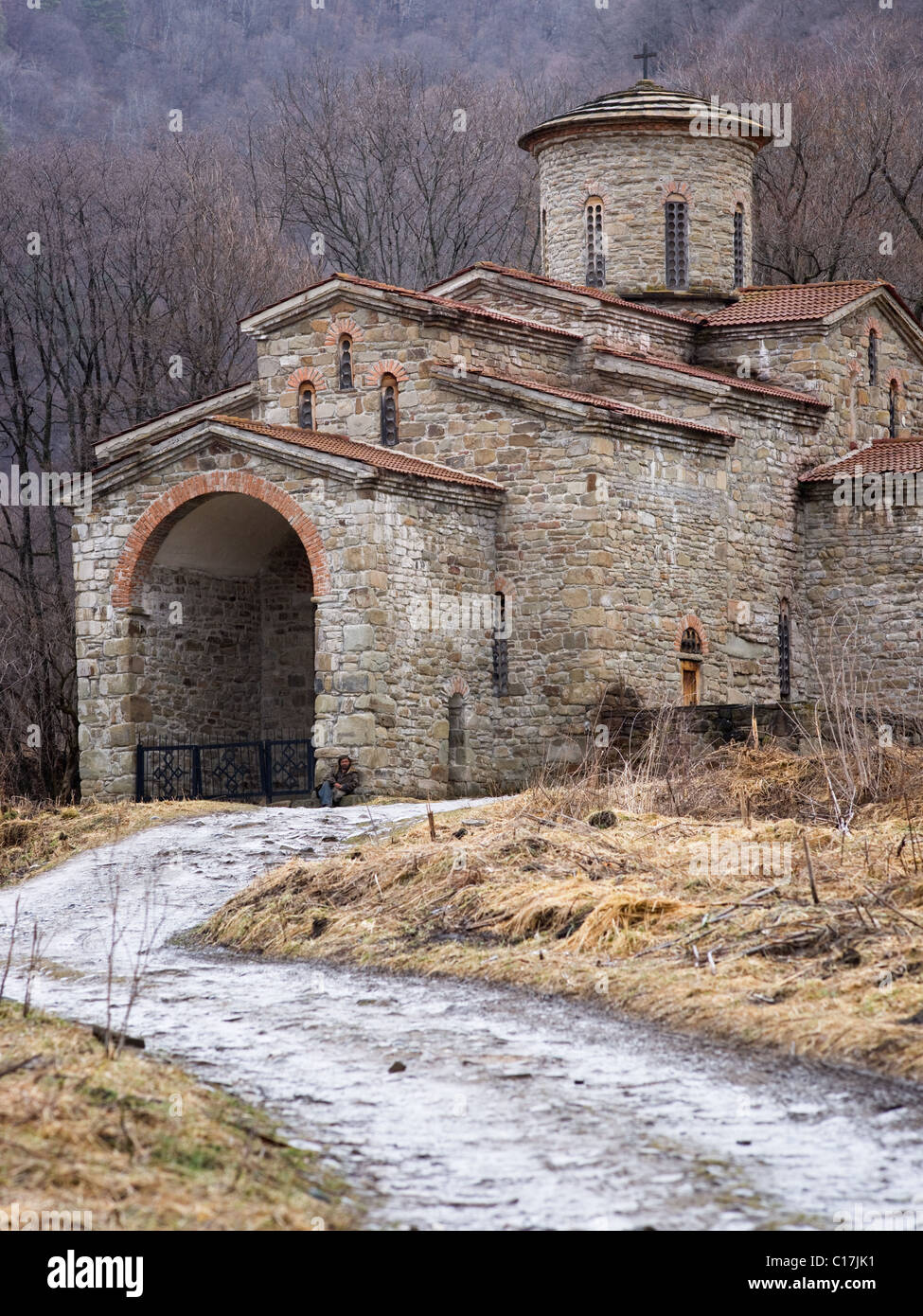 Alanian church in Nizhny Arkhyz (10th century, Caucasus, Russia Stock ...