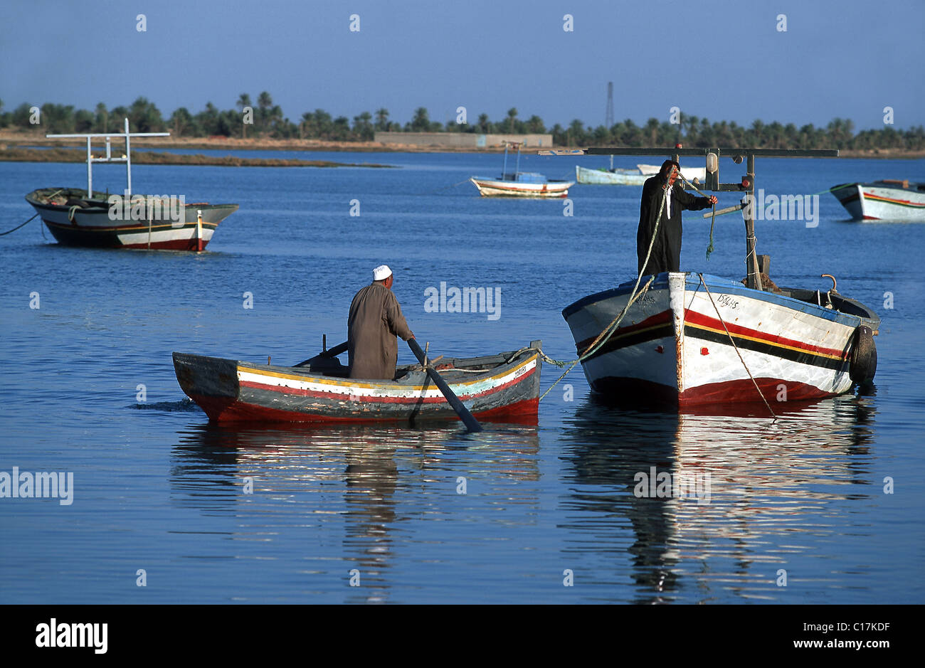 Tunisia, Jerba, Ajim, fishing port Stock Photo - Alamy