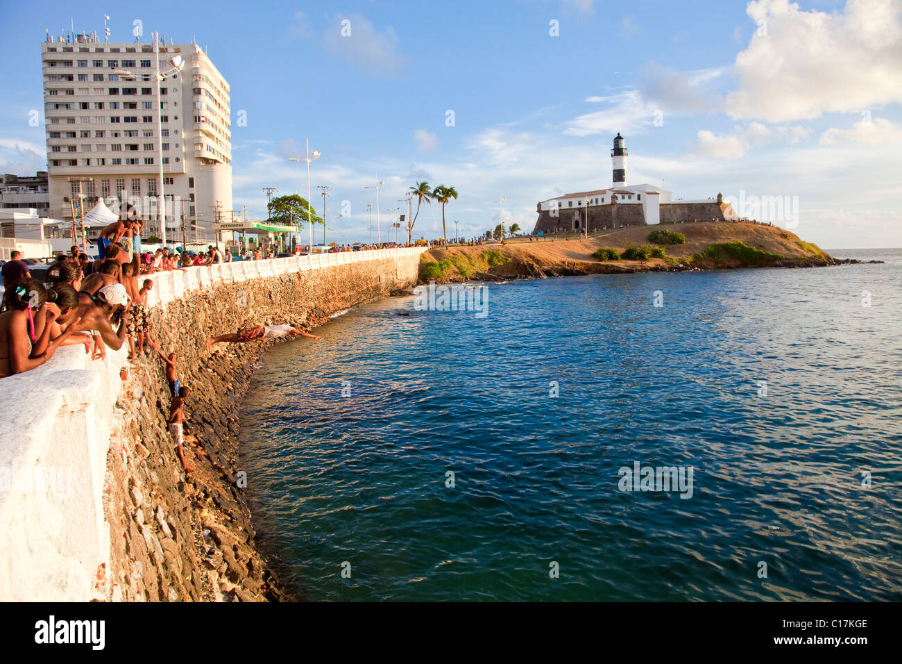 Farol de Barra (lighthouse), Forte de Santo Antonio da Barra, Salvador ...