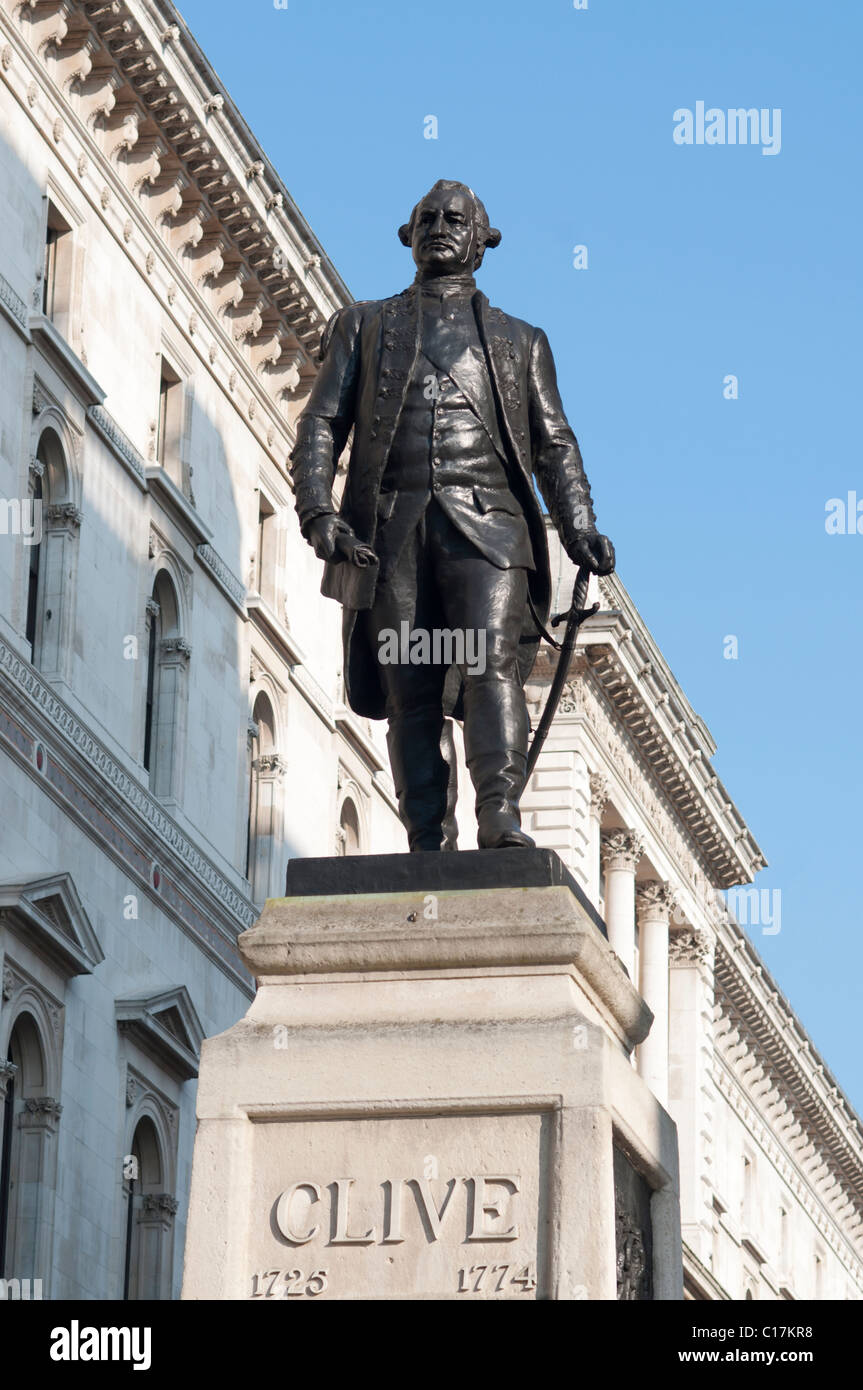 Statue of Robert Clive at Whitehall in London,England Stock Photo - Alamy