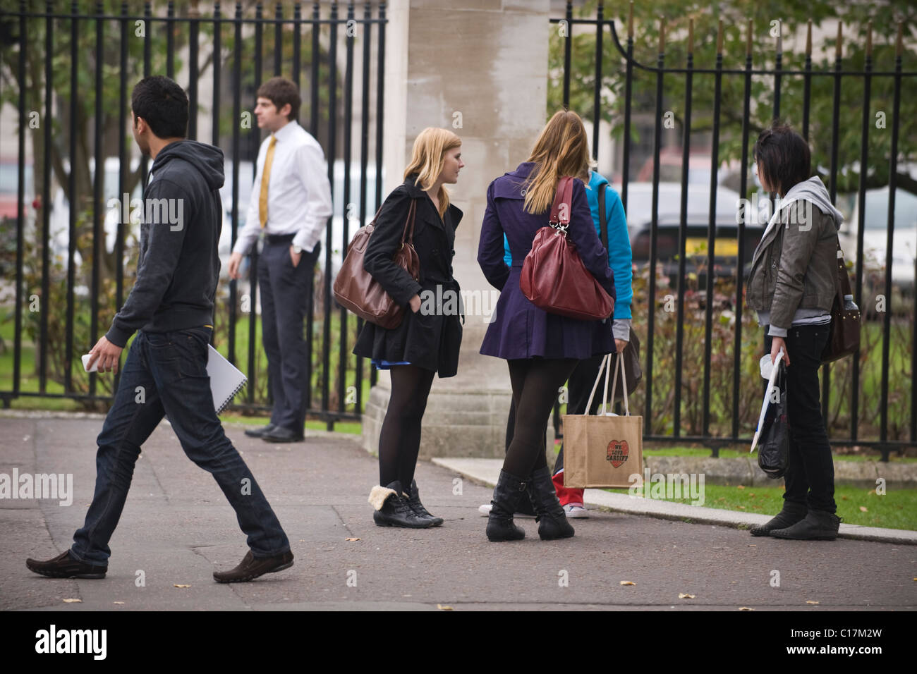 Welsh university students hi-res stock photography and images - Alamy