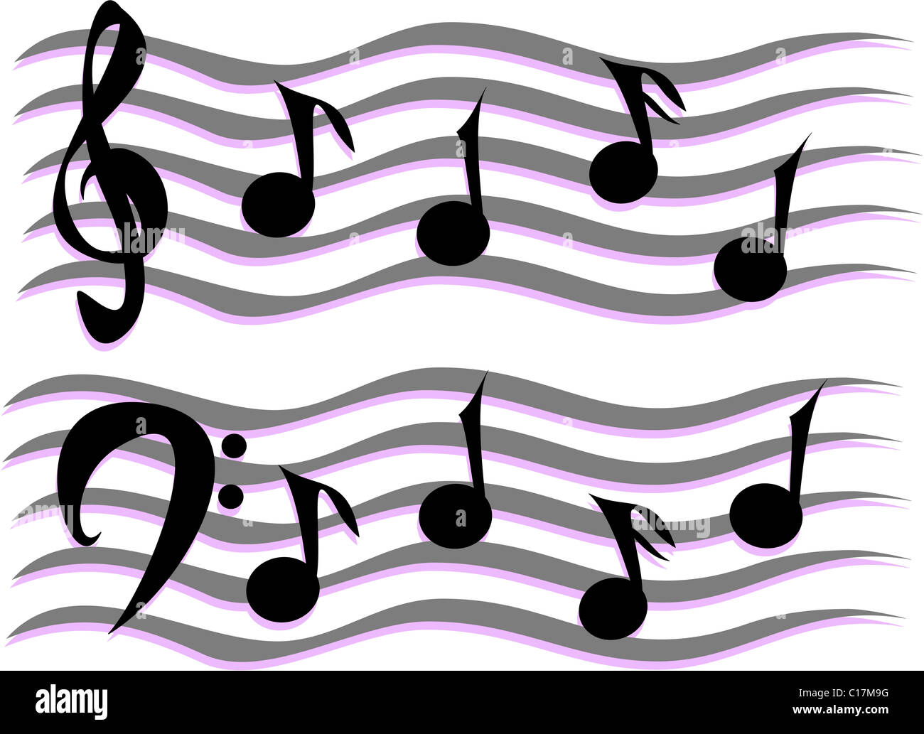Musical staff symbols hi-res stock photography and images - Alamy