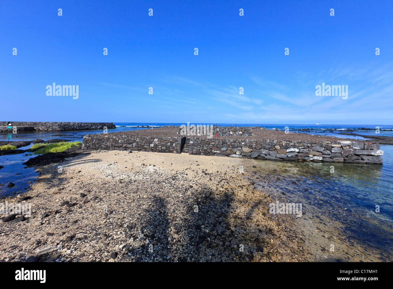 Hapaialii heiau (temple) in Keauhou, Kona Hawaii Stock Photo - Alamy