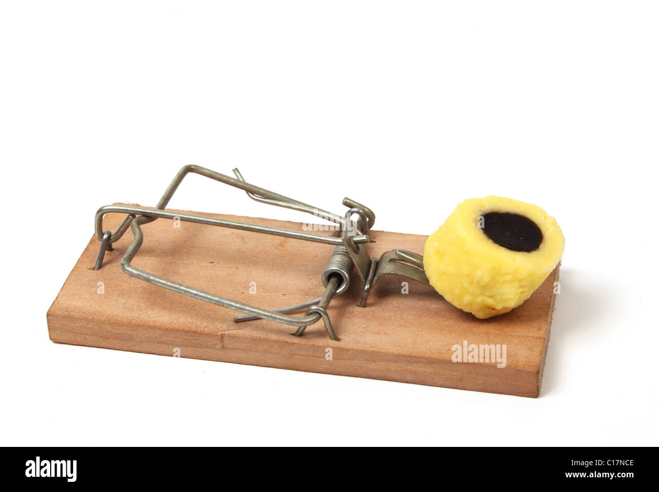 Candy in a mousetrap Stock Photo - Alamy