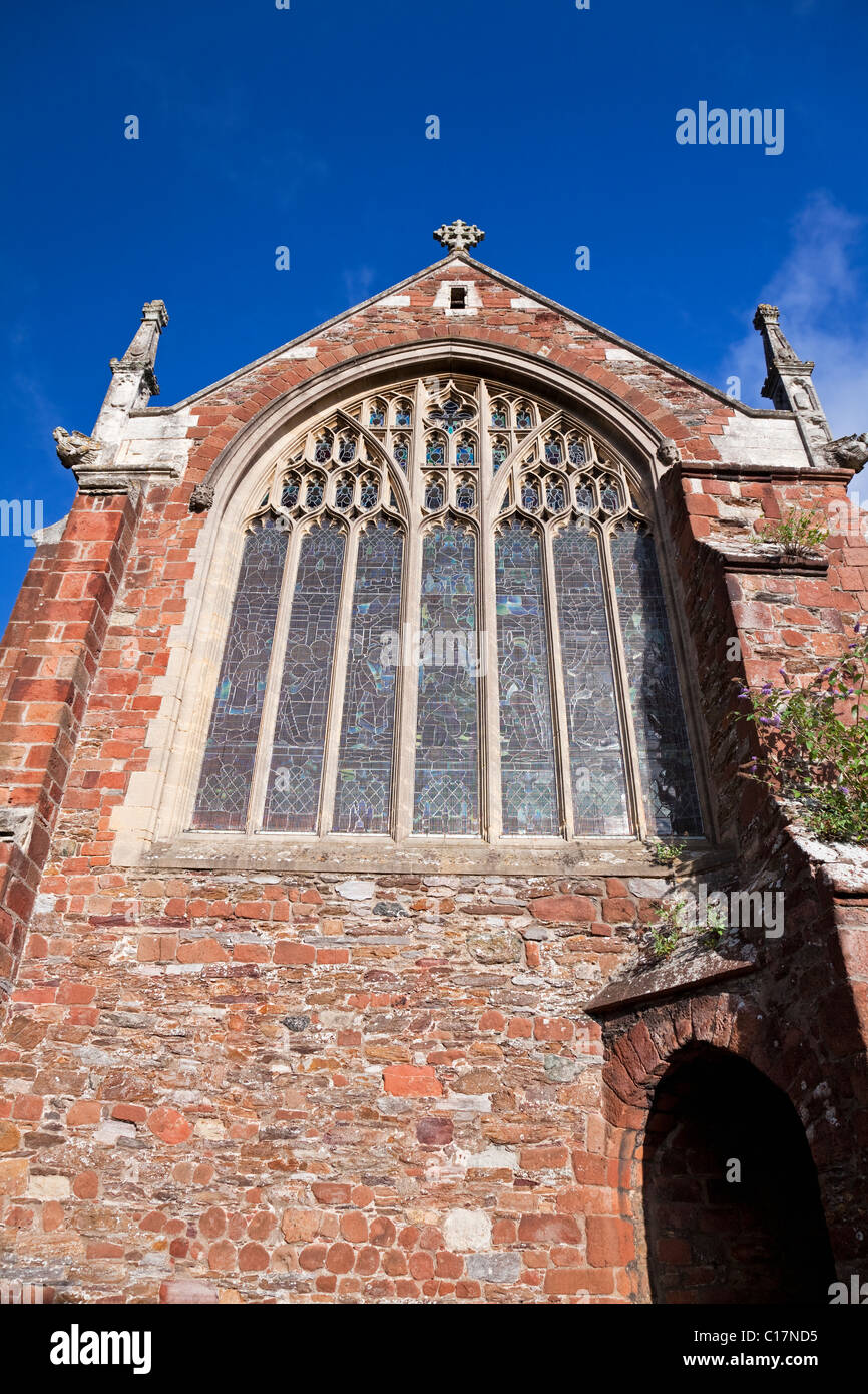 St Mary's Church showing the East Window (detail), Totnes, Devon ...