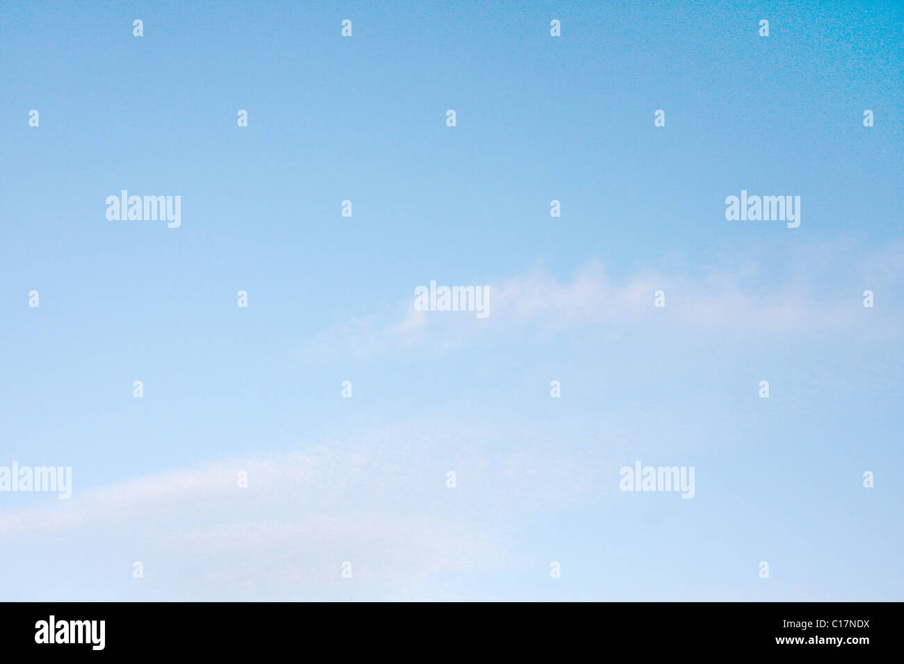 Clear blue sky with a little bit of clouds Stock Photo - Alamy