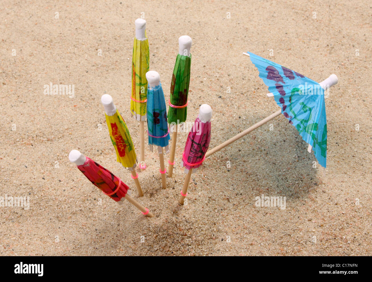Little sandy beach in the studio Stock Photo - Alamy
