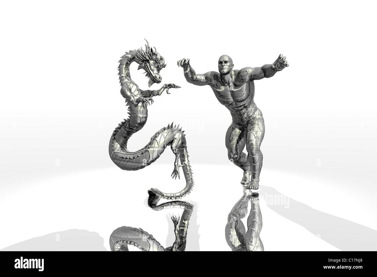 Man And Beast Stock Photo - Alamy