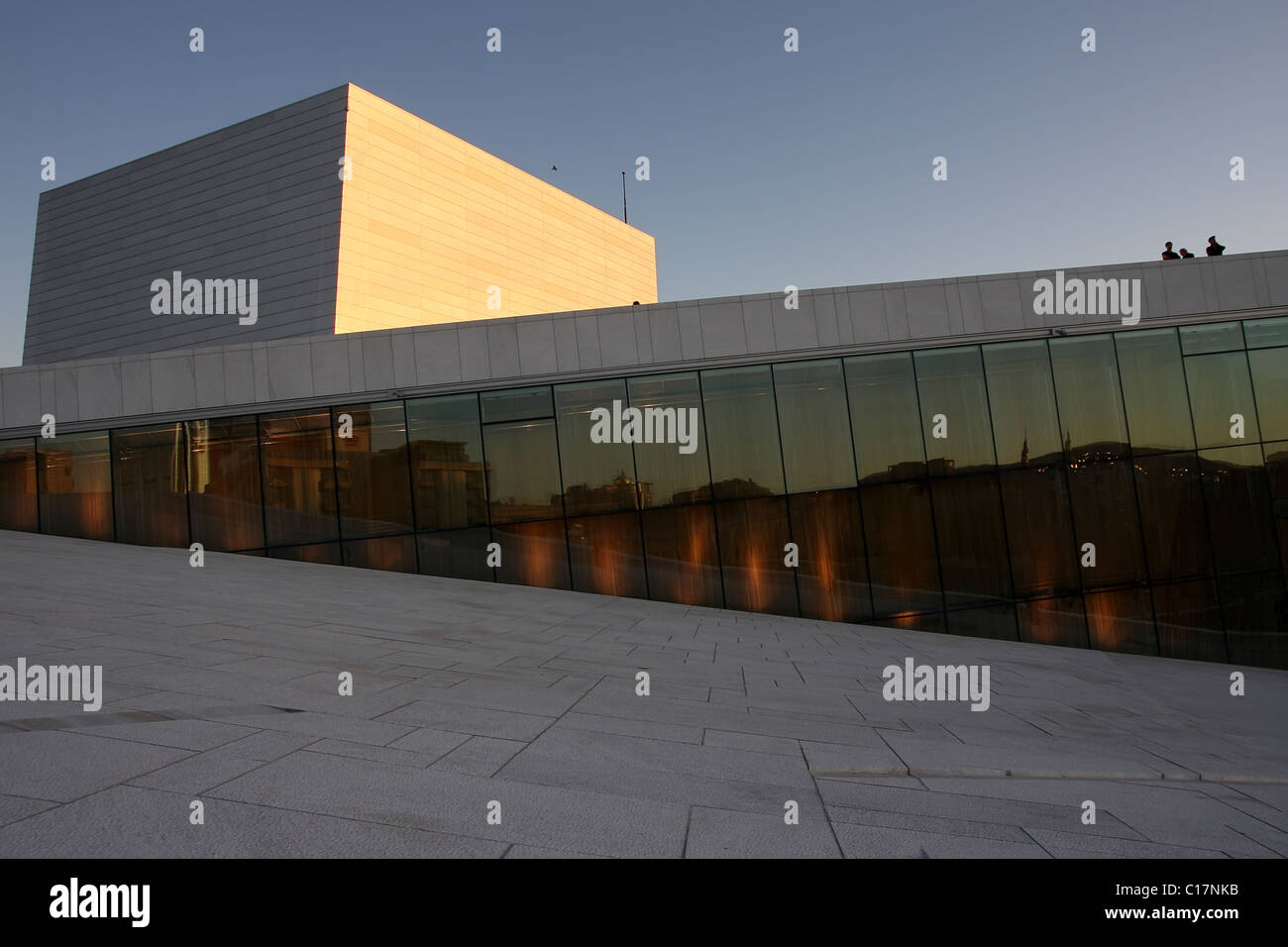 The New Opera House in Oslo Norway at sunset Stock Photo - Alamy