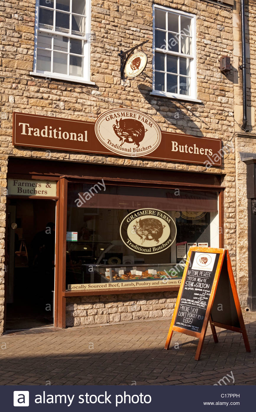 Butchers Shop Window Uk Stock Photos & Butchers Shop Window Uk Stock ...