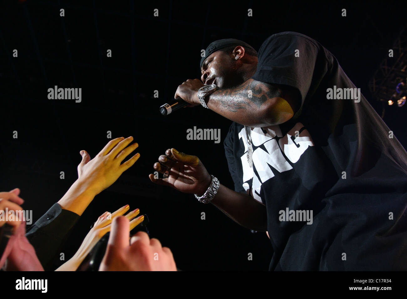 BUSTA RHYMES US rapper in mart 2007. Ice Palace, St. Petersburg, Russia ...