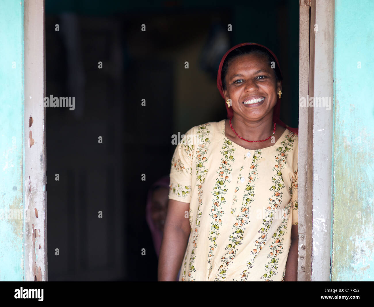 Portrait of Keralite woman, Kerala, India Stock Photo - Alamy