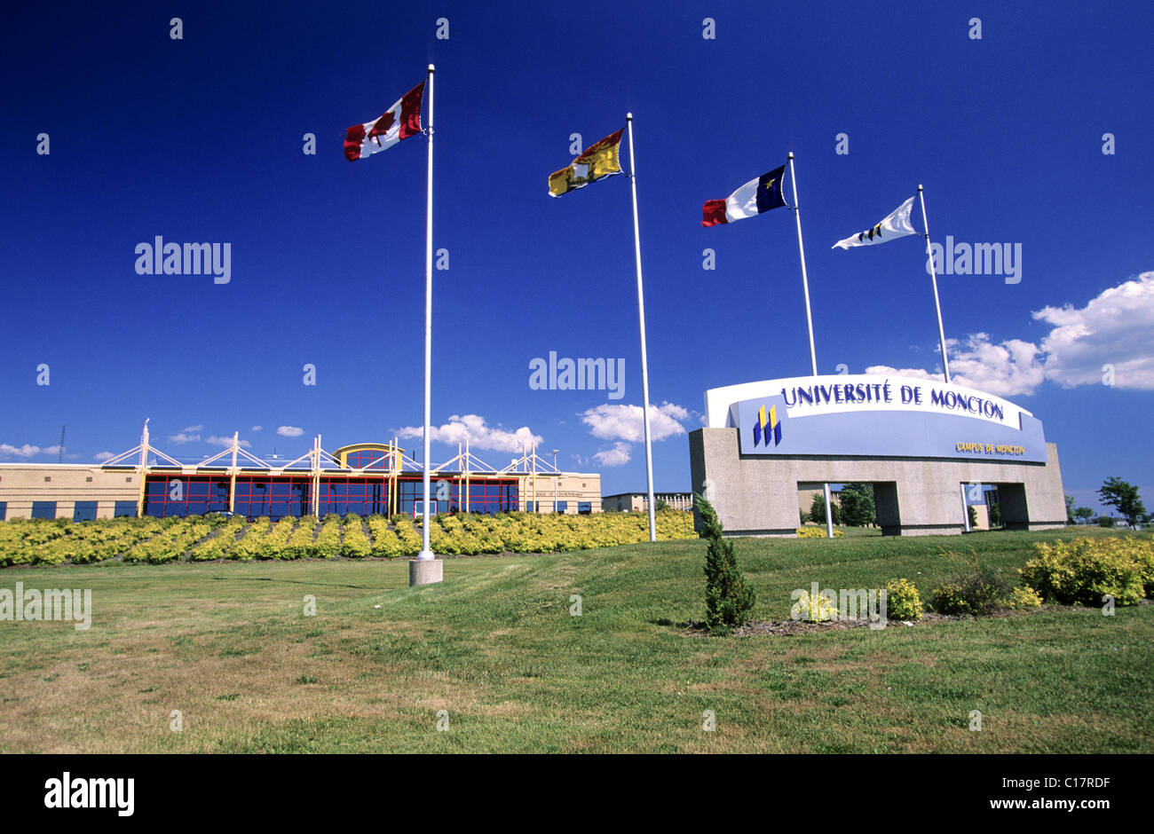 Canada, New-Brunswick, the french speaking university in Moncton Stock ...
