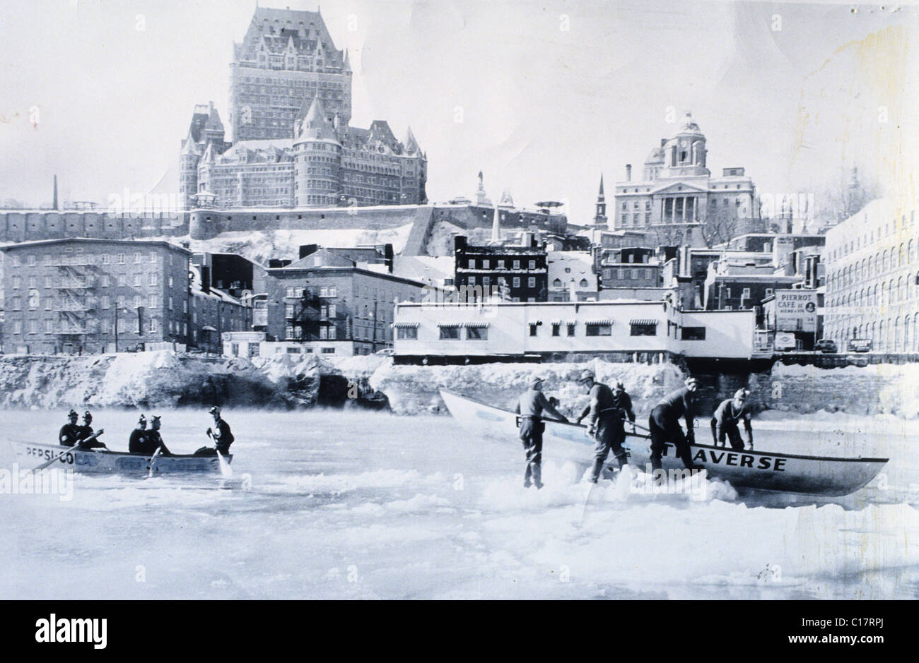 Quebec city winter carnival boat race hi-res stock photography and ...