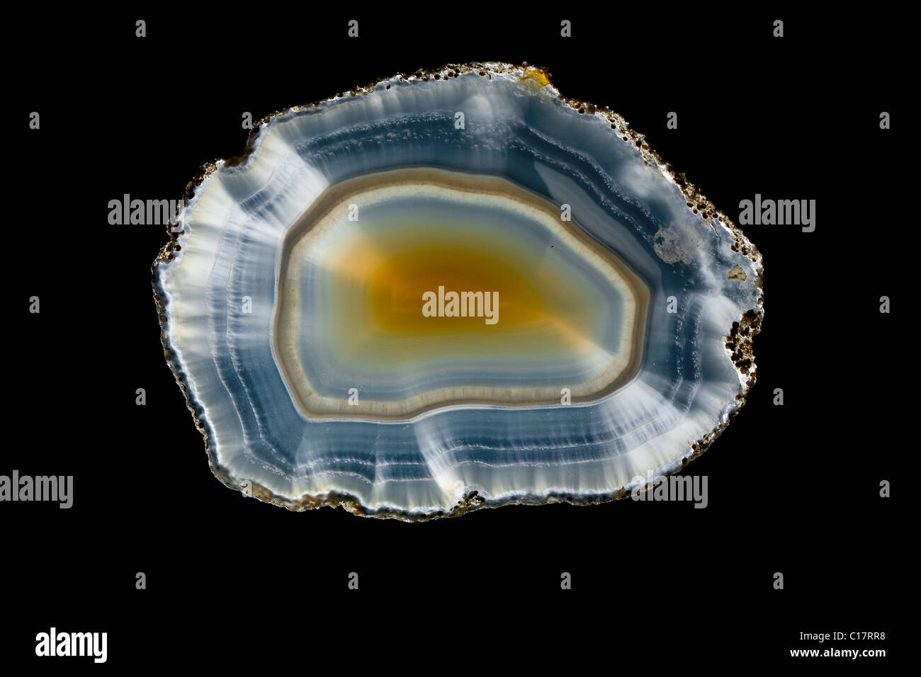 Agate stone cut Stock Photo - Alamy