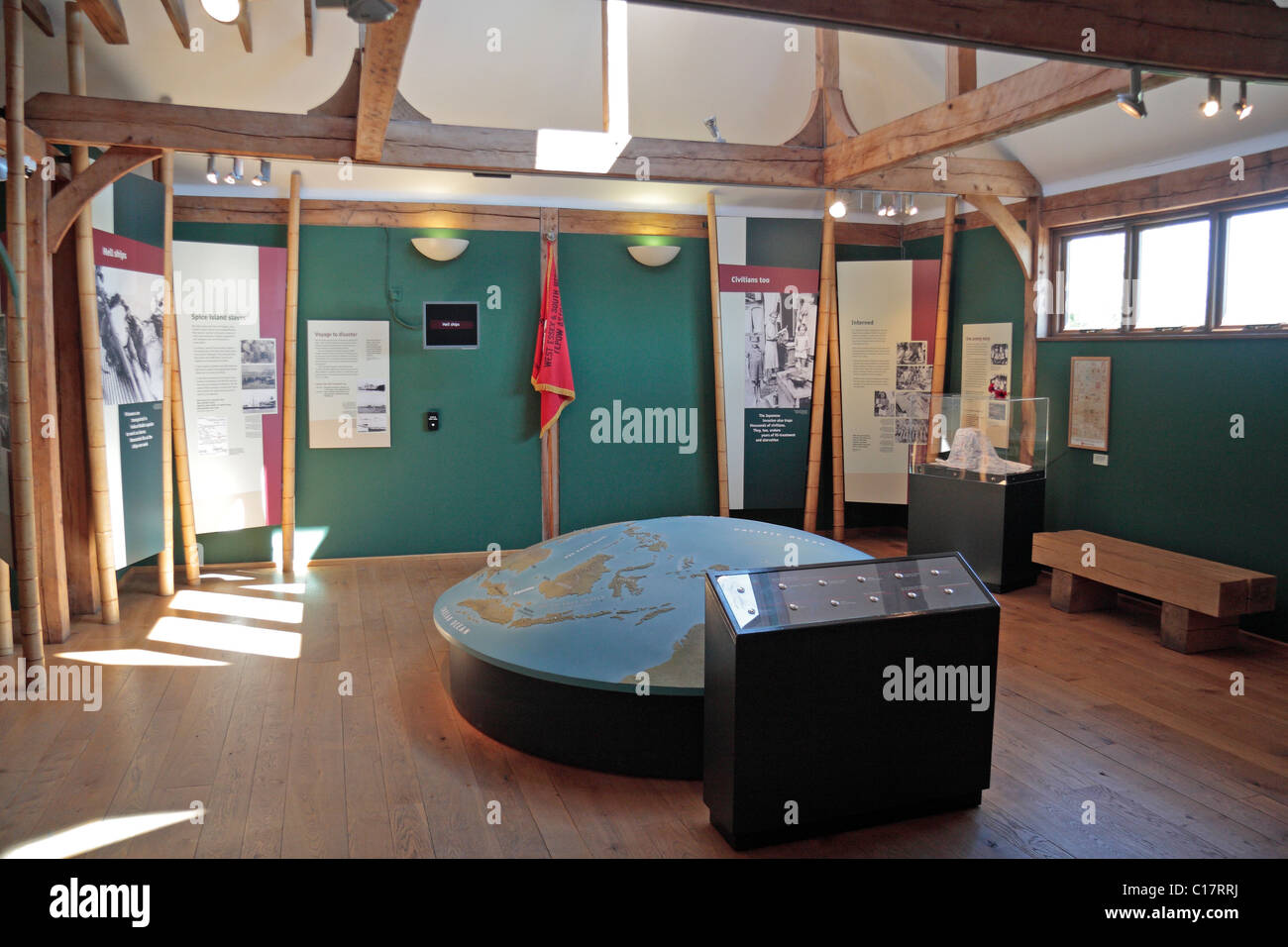 General view inside the Far East Prisoners of War (FEPOW) Memorial ...