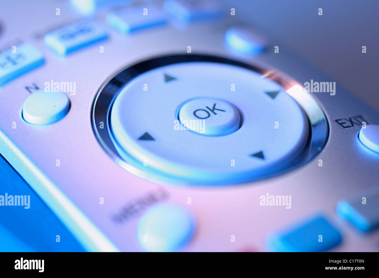 TV remote control, close-up Stock Photo - Alamy