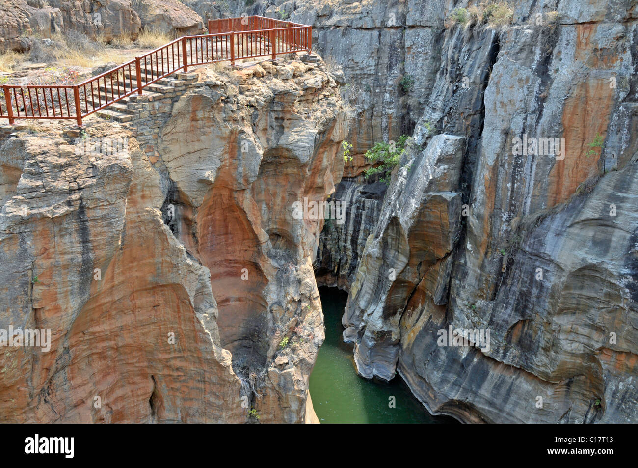 Water feature cylindrical potholes, Bourke's Luck Potholes, Blyde River ...