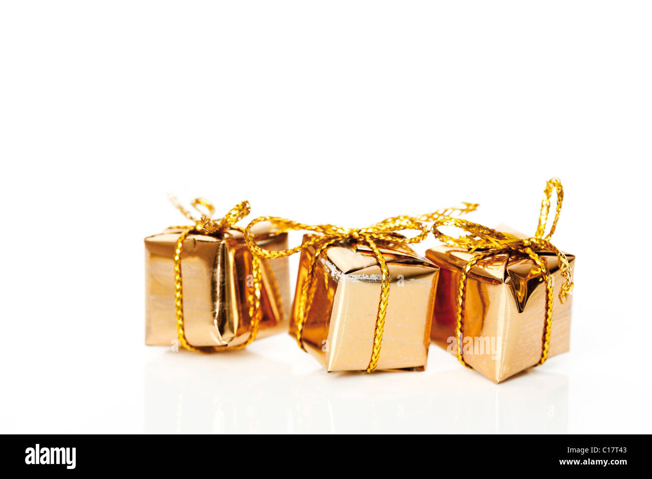 Gold coloured packaging Cut Out Stock Images & Pictures - Alamy