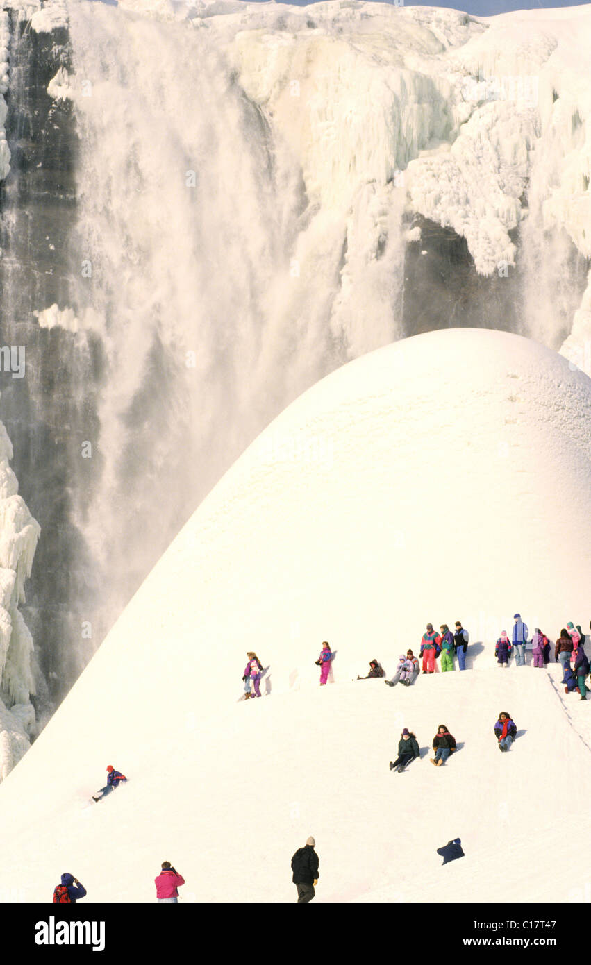 Quebec Winter Montmorency Falls High Resolution Stock Photography and ...