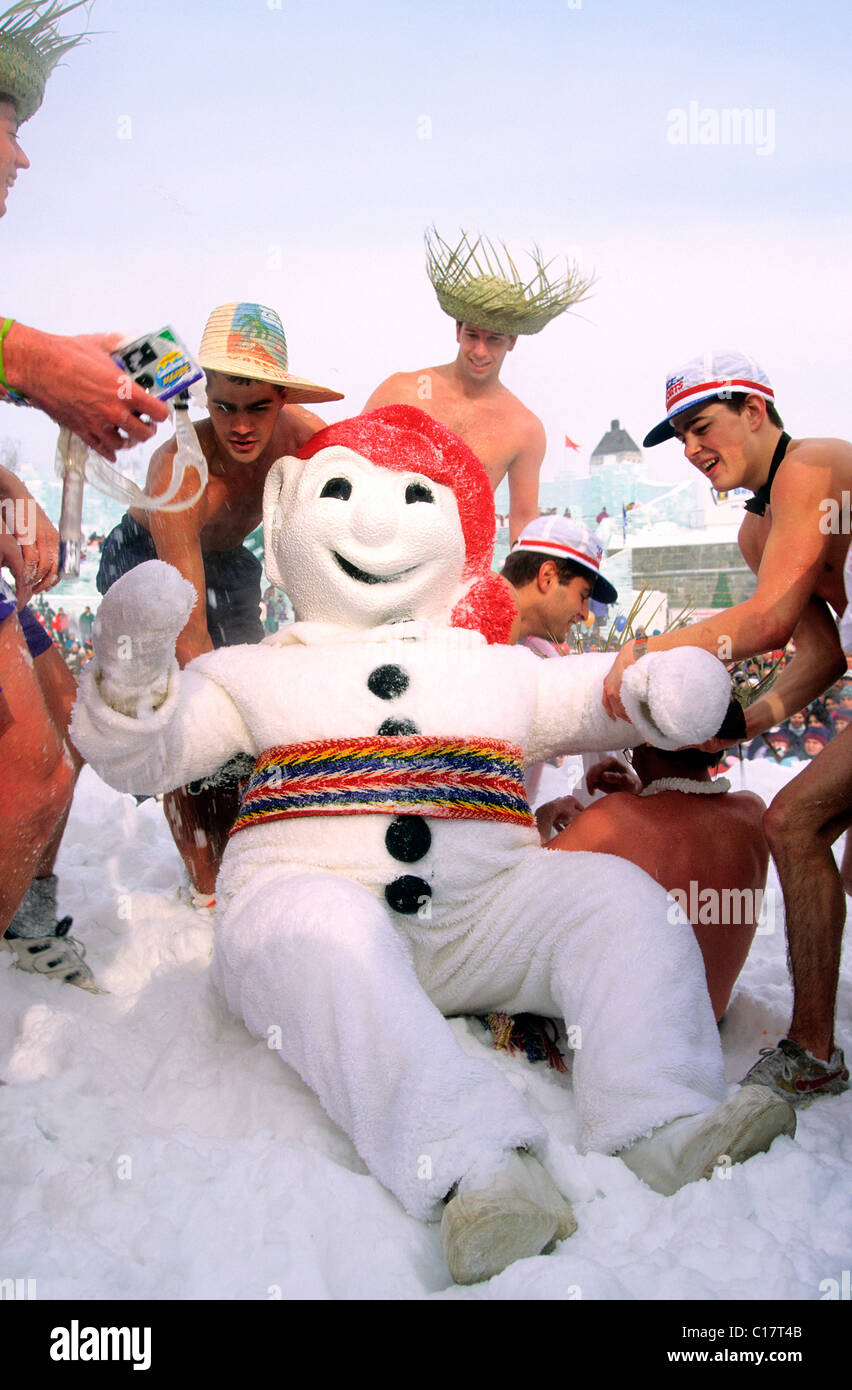 Canada, Quebec Province, Quebec city carnival, snowman carnival Stock ...
