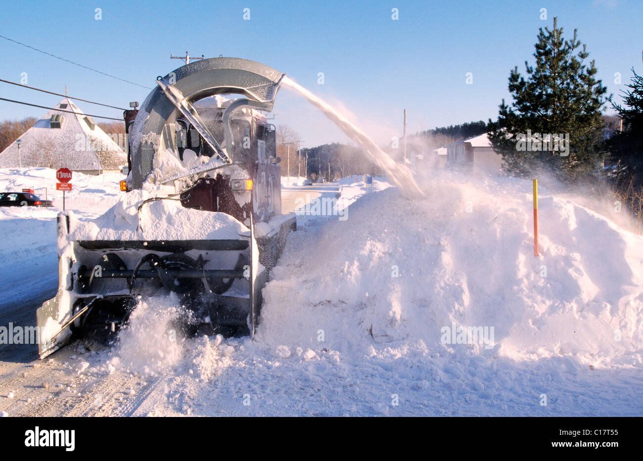 Canada, Quebec Province, Quebec city, snow storm Stock Photo - Alamy