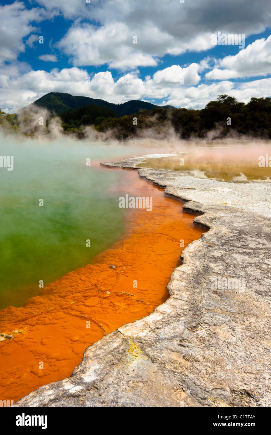 Wai-O-Tapu Wonderland. Geothermal area at Wai-O-Tapu, Rotorua, North ...