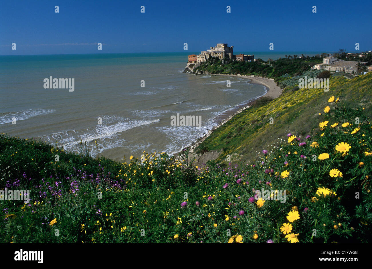 Italy, Sicily, Falconara, Norman castle of the 14th century Stock Photo ...