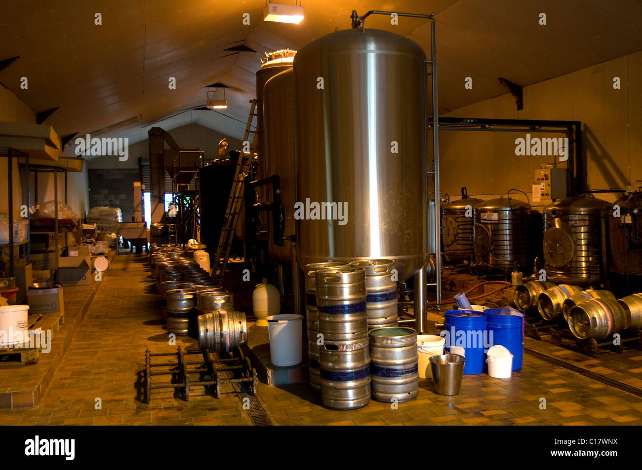 Whitstable Brewery, beer production for micro brewery Stock Photo - Alamy