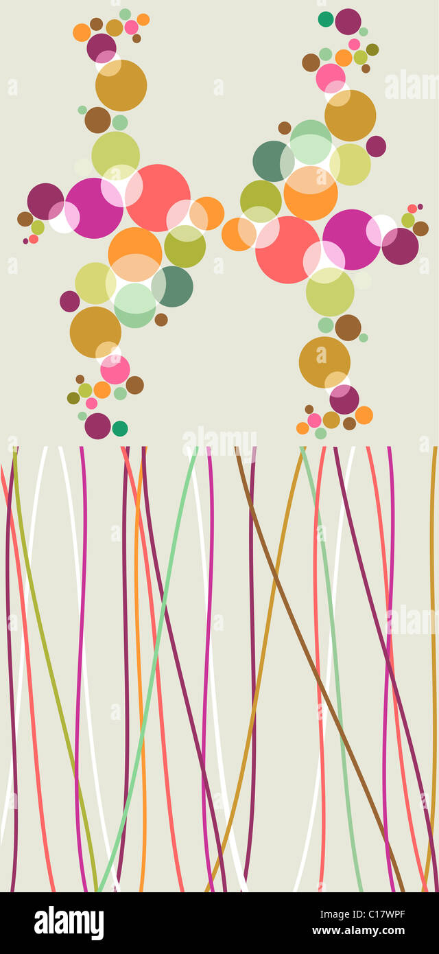 Pop style bubbles and lines patterns. Vector avaliable Stock Photo - Alamy