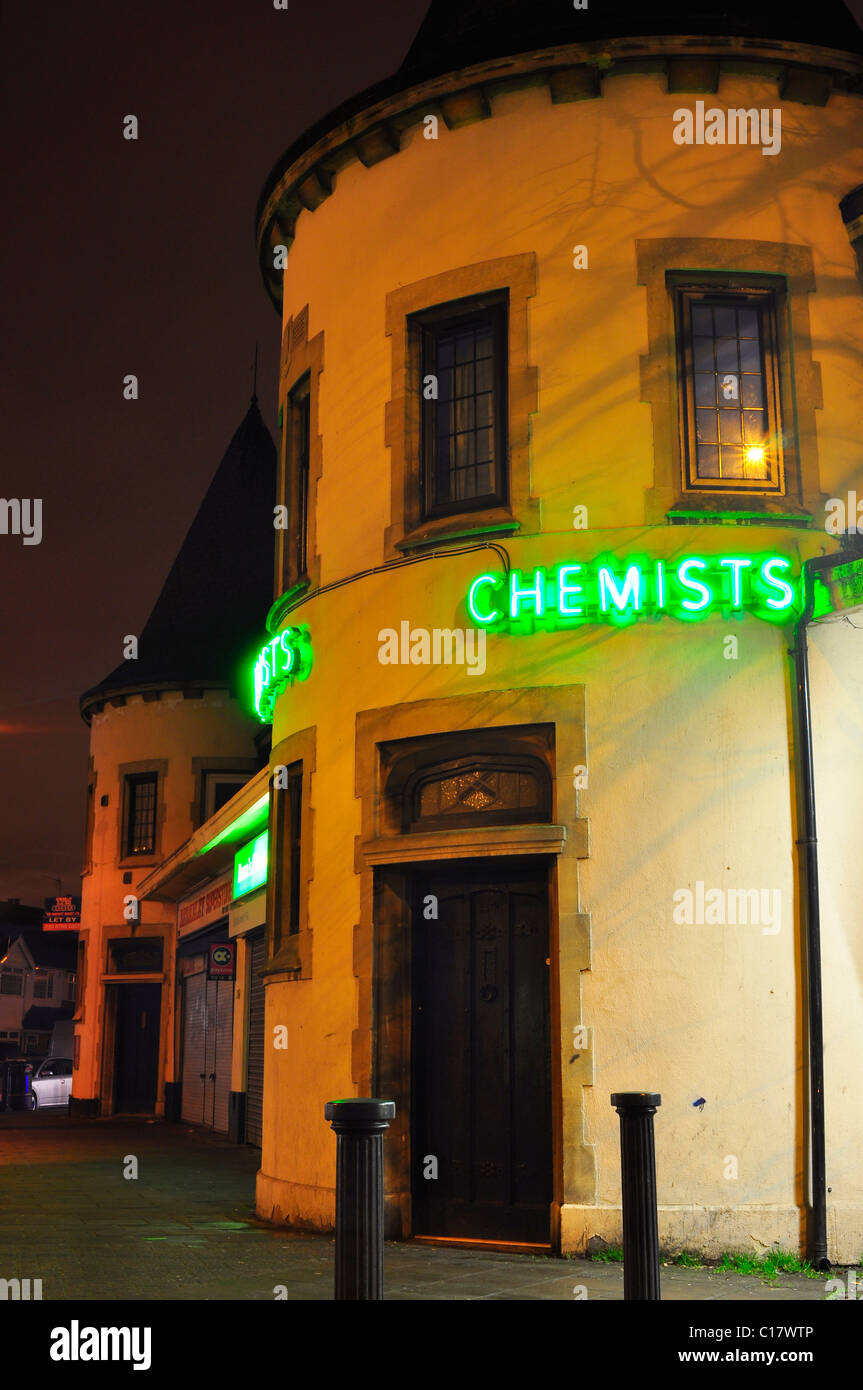 An old chemist building in Cranford, London Stock Photo - Alamy