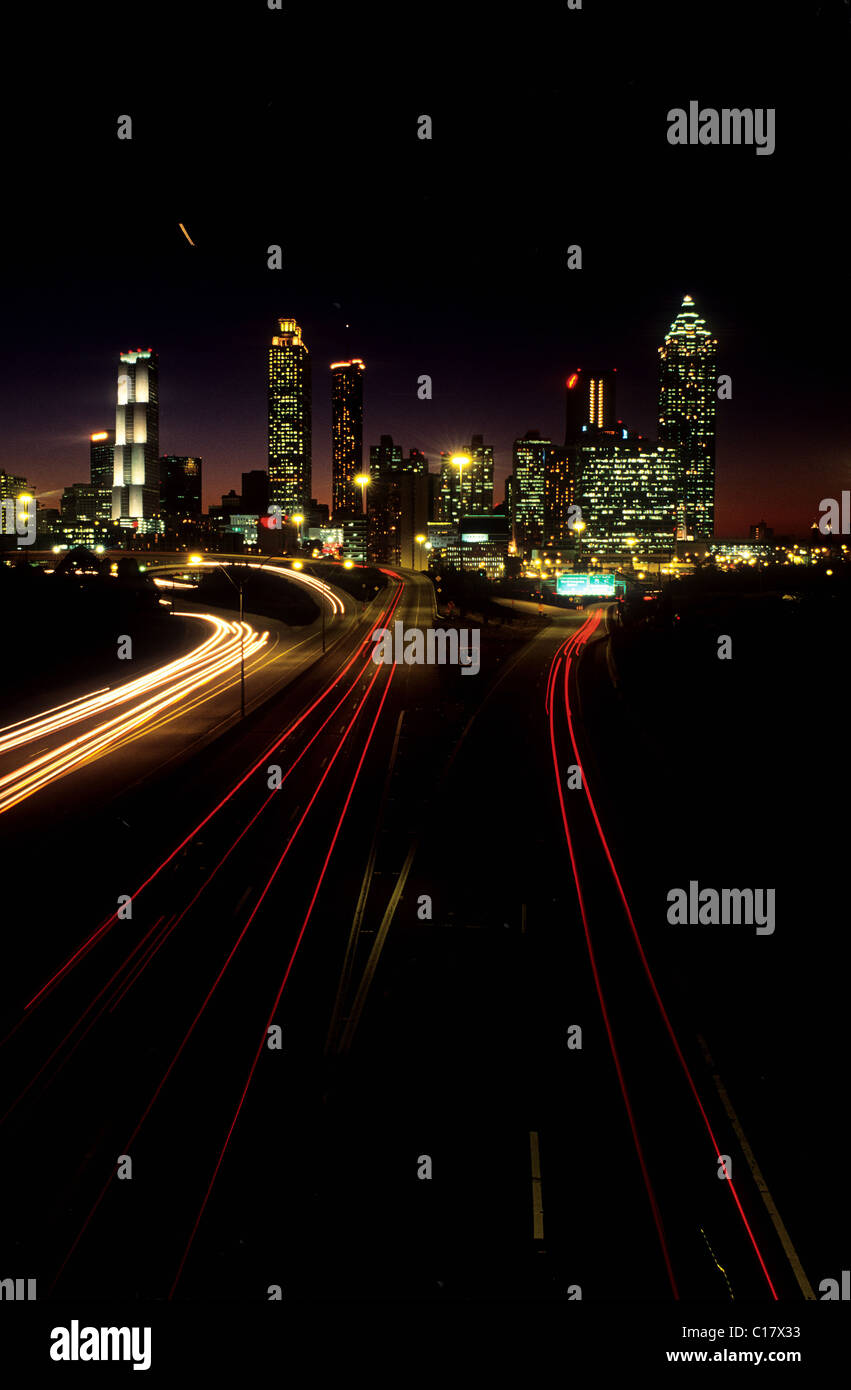United States, Georgia, Atlanta, overview of the town Stock Photo - Alamy