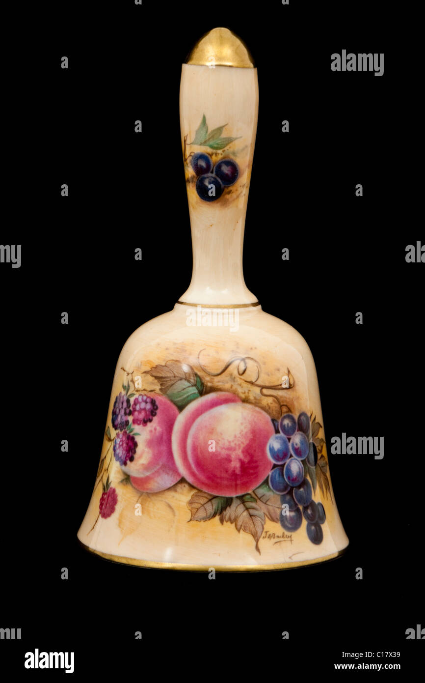 Vintage Crown Staffordshire "Orchard Glory" porcelain bell Stock Photo ...