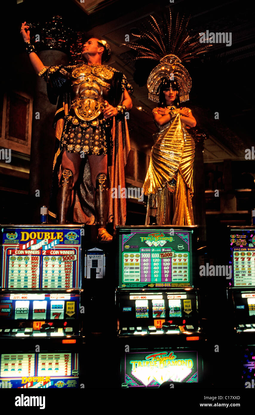 United States, Nevada, Las Vegas, the Caesar's Palace Hotel casino ...