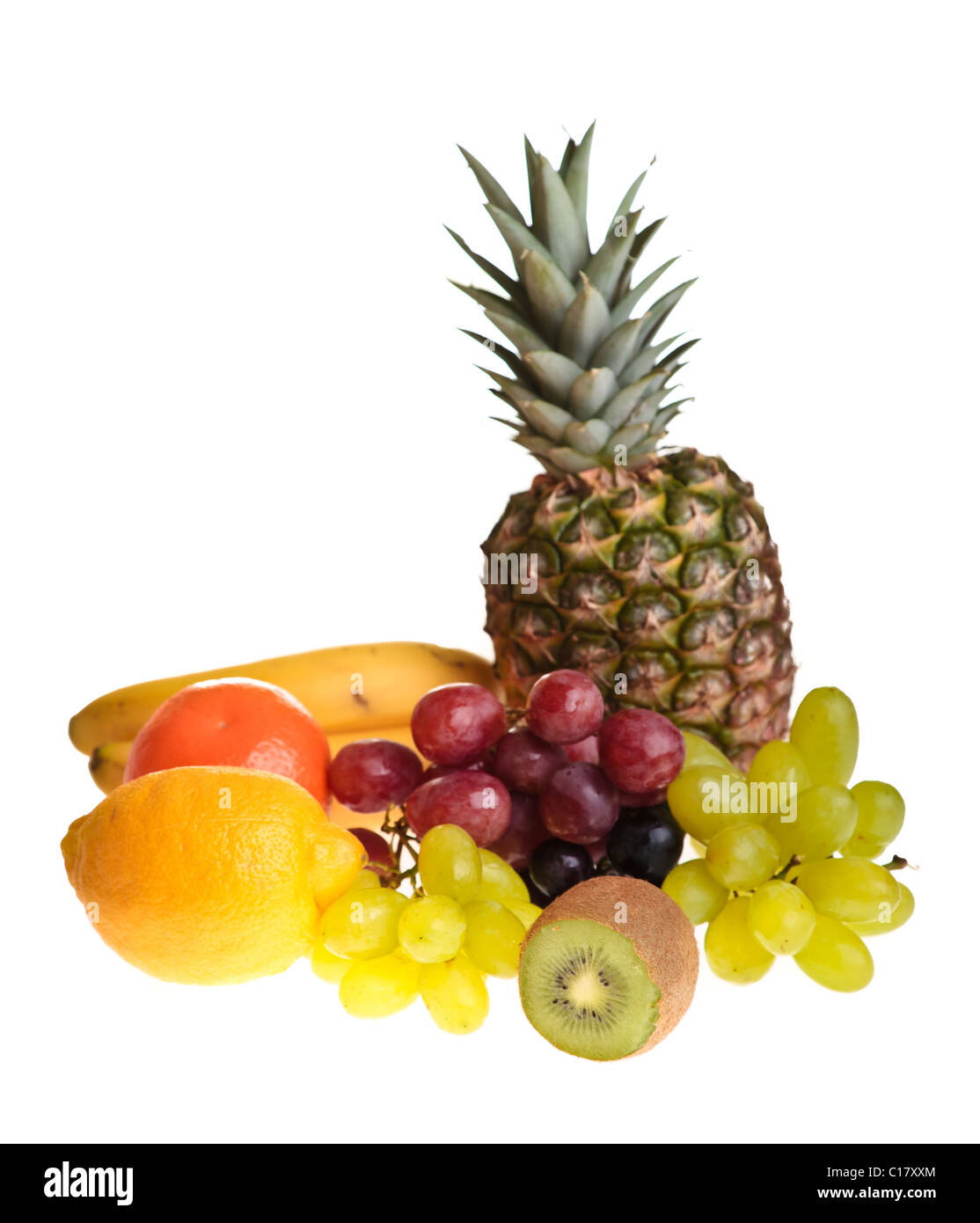 Composition of fresh fruits Stock Photo - Alamy