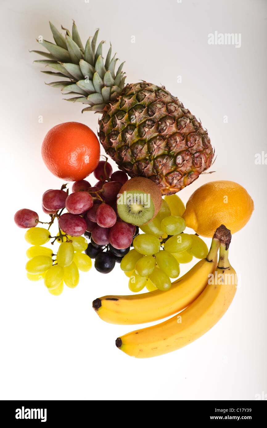 Composition of fresh fruits Stock Photo - Alamy