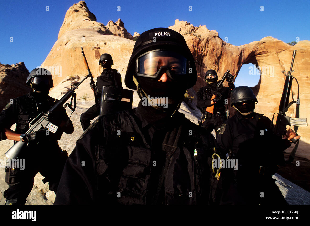 United States, Arizona, the Navajo Ninjas, a strategic reaction team in ...