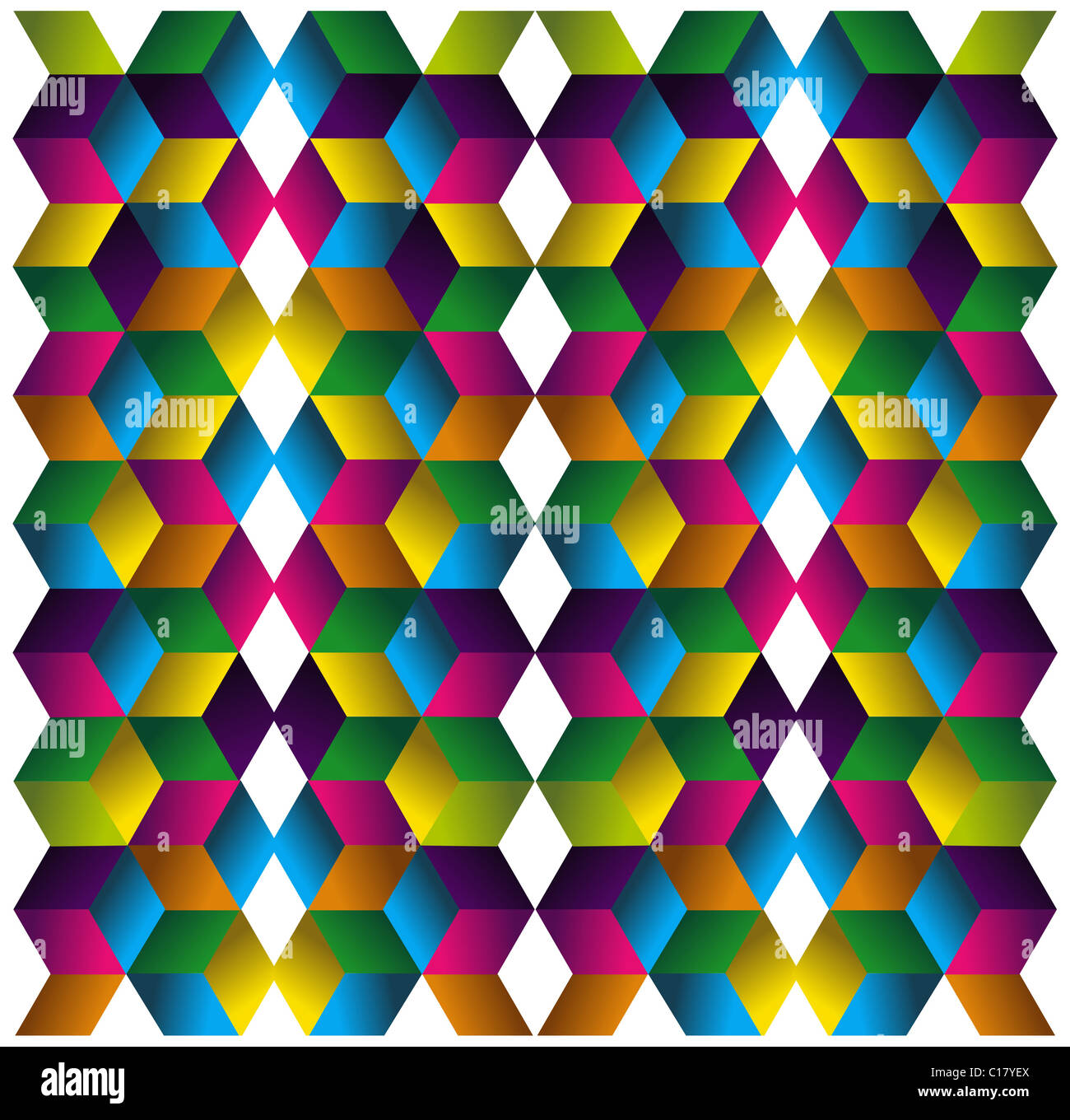 Vector multicolored cubes background pattern Stock Photo - Alamy