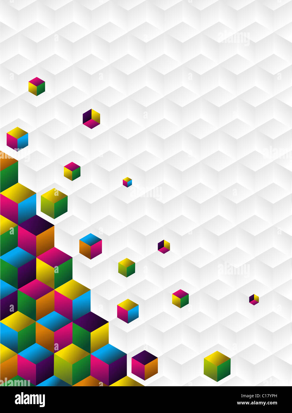 Multicolored cubes background. Vector available Stock Photo - Alamy