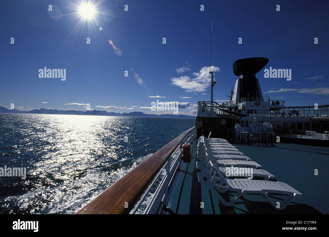 Norway, cruise along the Norwegian coast toward Nordkapp, the Princess ...