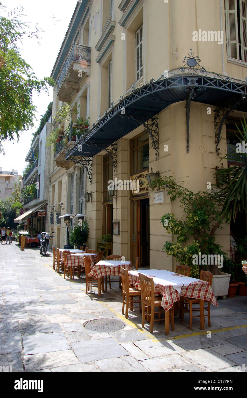 Streets buildings Athens Greece Stock Photo - Alamy