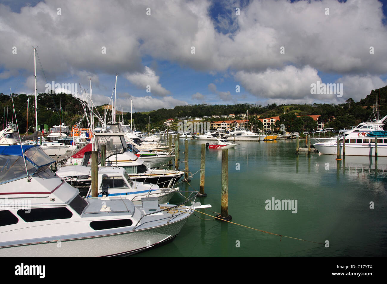 Yachts marina bay of islands new zealand hi-res stock photography and ...